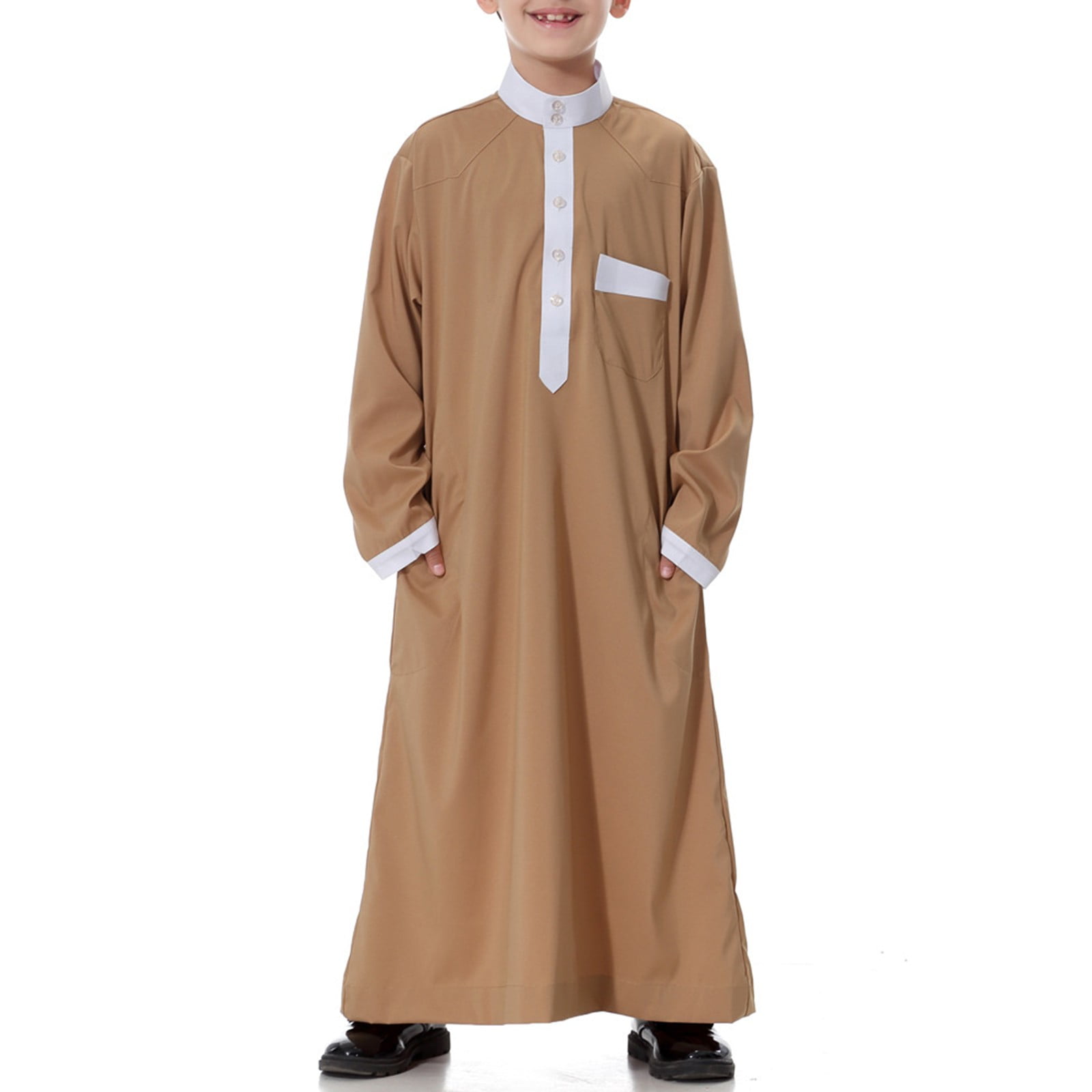 Otqutp Muslim Thobe for Boys Youth Middle Eas𝘁 𝗜slamic Robe Saud𝗶 ...