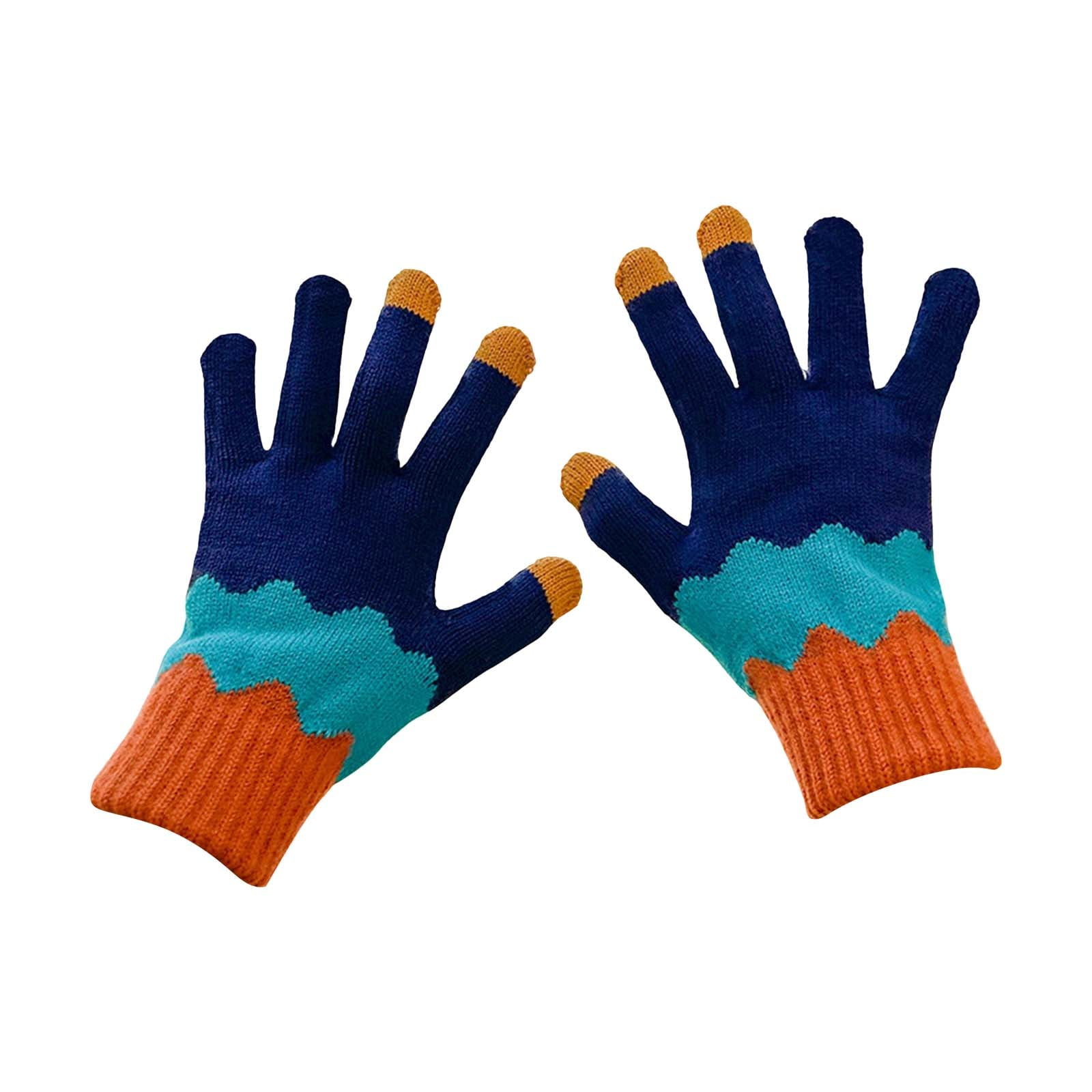 Otqutp Non-Slip Teen Girls Outdoor Mittens Women's Winter Gloves Warm ...