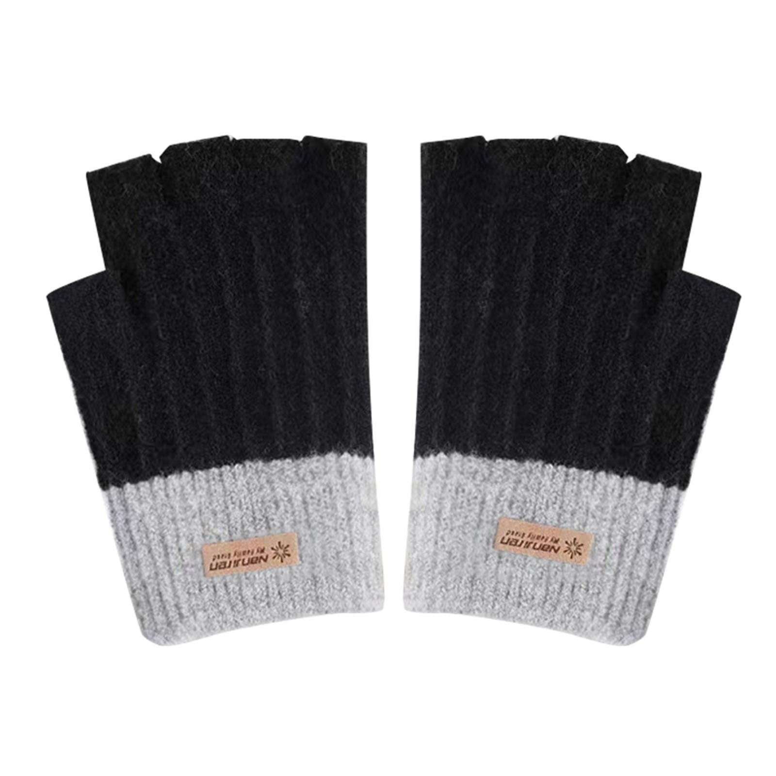 Otqutp Teen Girls Multi-Purpose Gloves Winter Fingerless Gloves Women ...