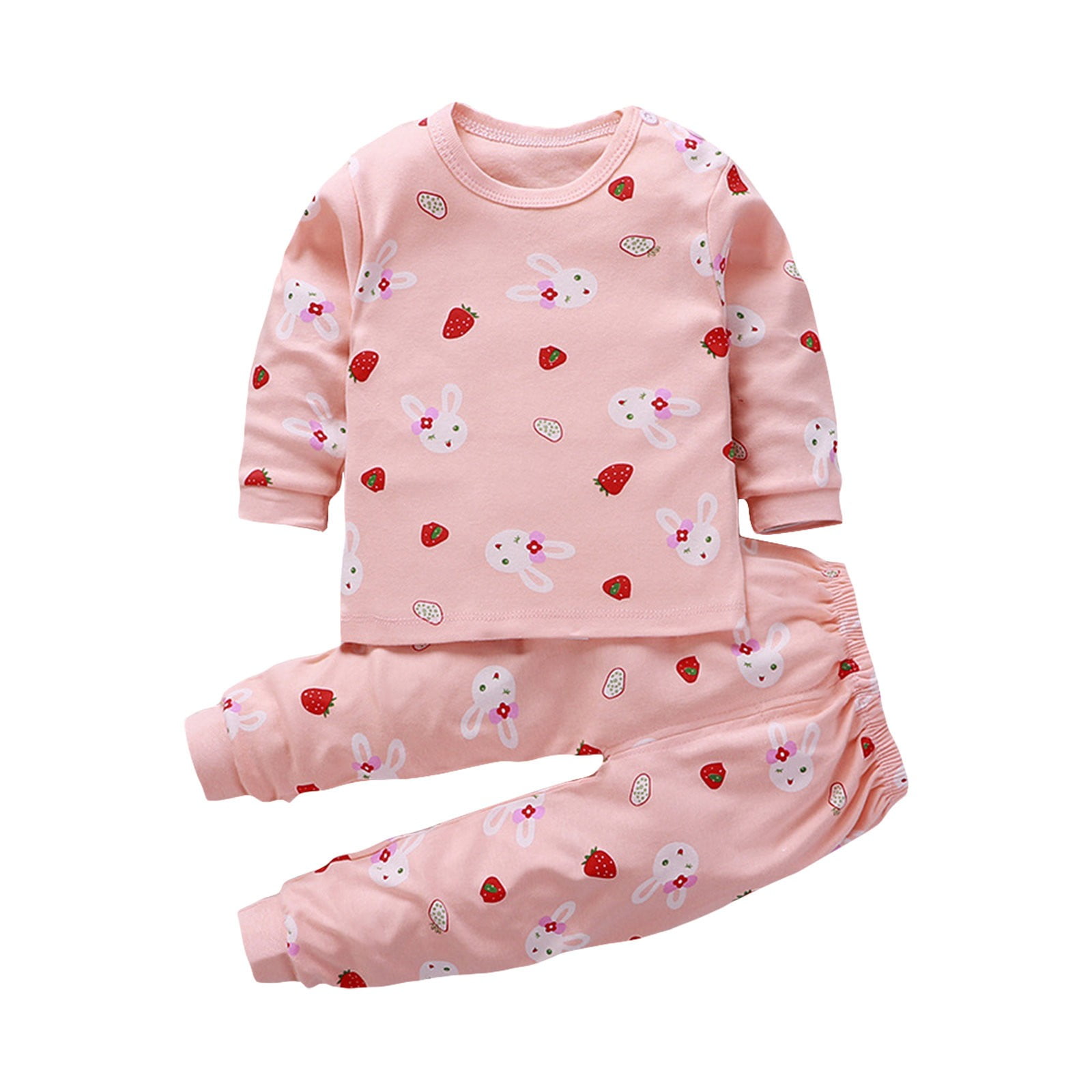 Otqutp Toddler Baby Girls Cat Cotton Clothes Set Long Sleeve Crewneck ...