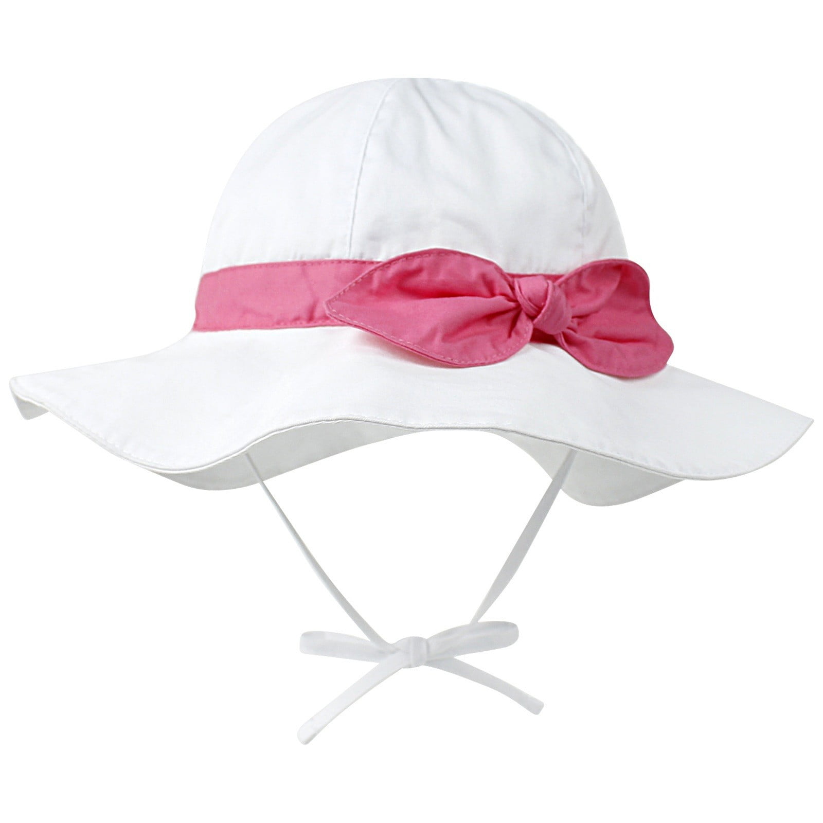 Otqutp Toddler Beach Hat Kid's Solid Sun Hat Wide Brim UPF 50+ Hat 0 to ...