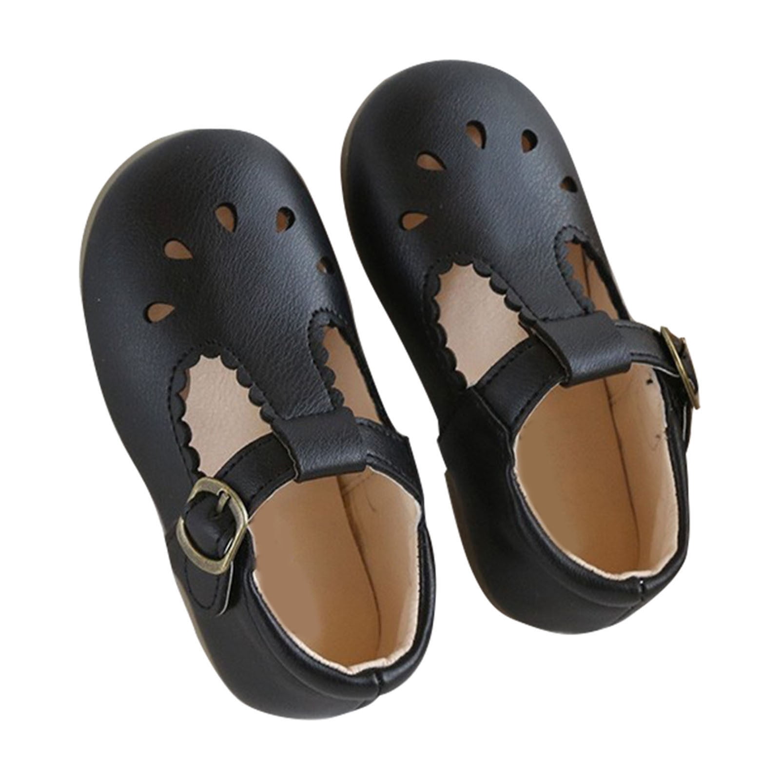 Otqutp Toddler Beach Shoes Children's Sandals Spring/Summer Solid Soft ...