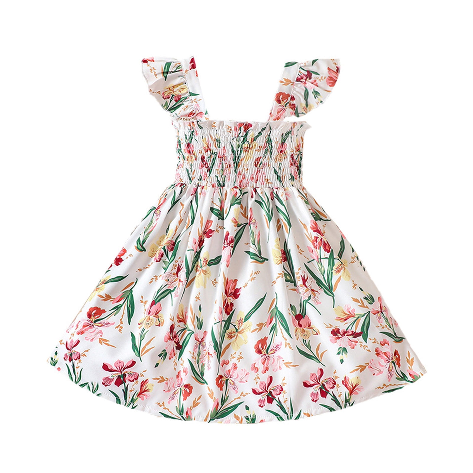 Otqutp Toddler Cute Sundress 1 to 5 Years Kids Girls Dress Flying ...