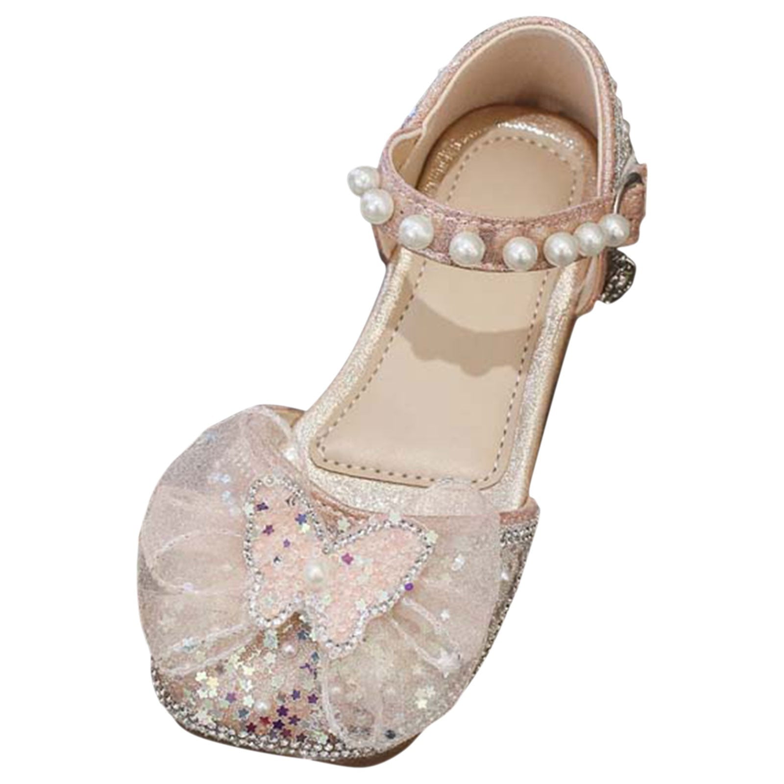 Otqutp Toddler Dress Footwear Girls Dress Shoes Cute Bow Shoes ...