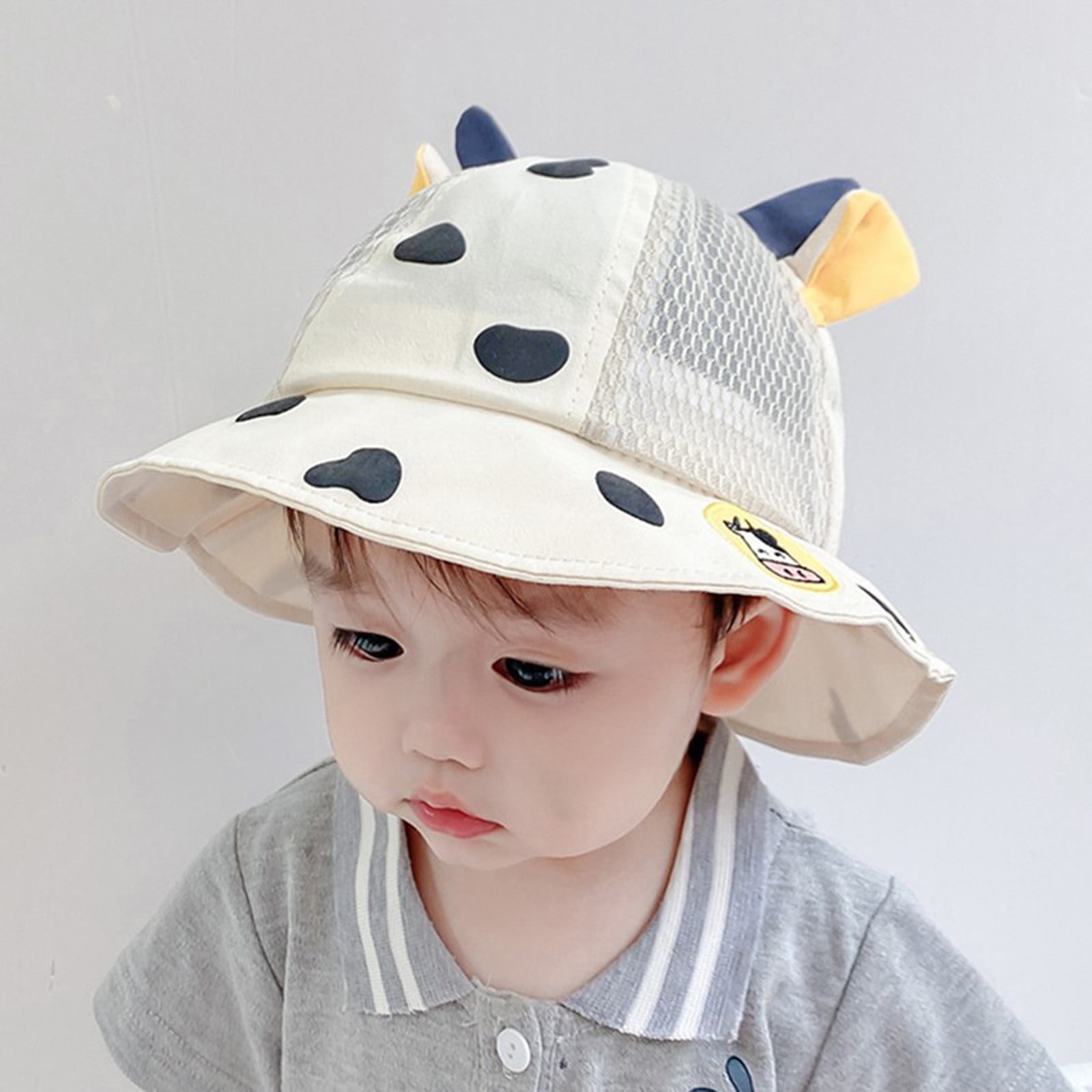 Otqutp Toddler Foldable Hat 1 to 3Years Kids Adjustable Chin Strap Sun ...