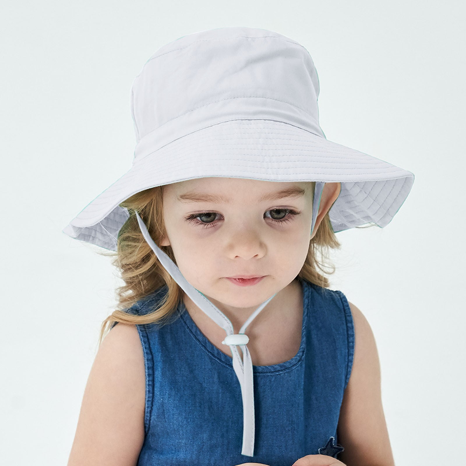 Otqutp Toddler Girl Bucket Cap Bucket Hat Solid Cap Boys Hat Baby Sun ...