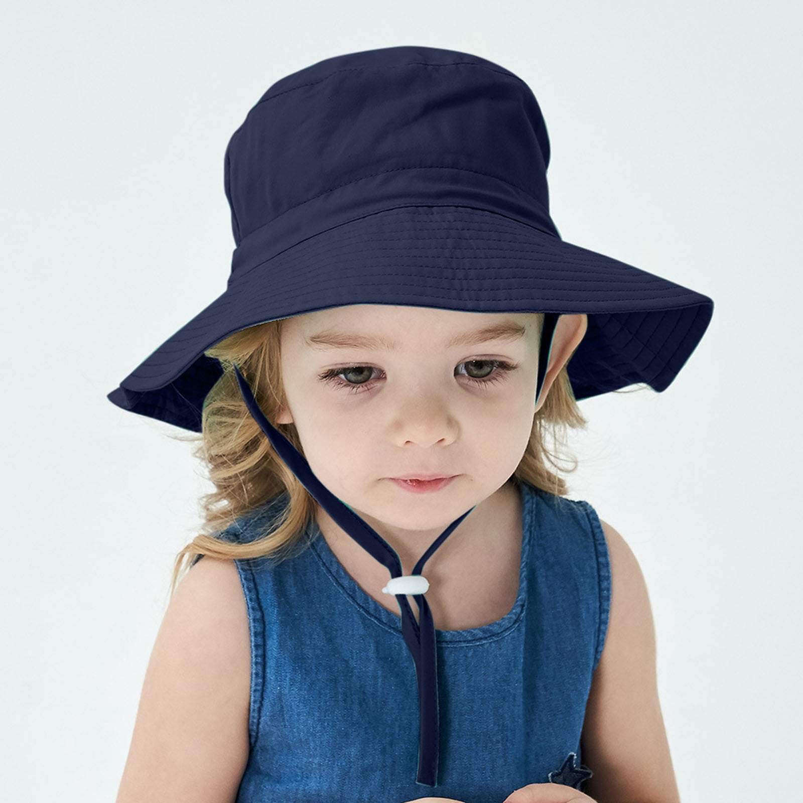Otqutp Toddler Girl Bucket Cap Bucket Hat Solid Cap Boys Hat Baby Sun ...