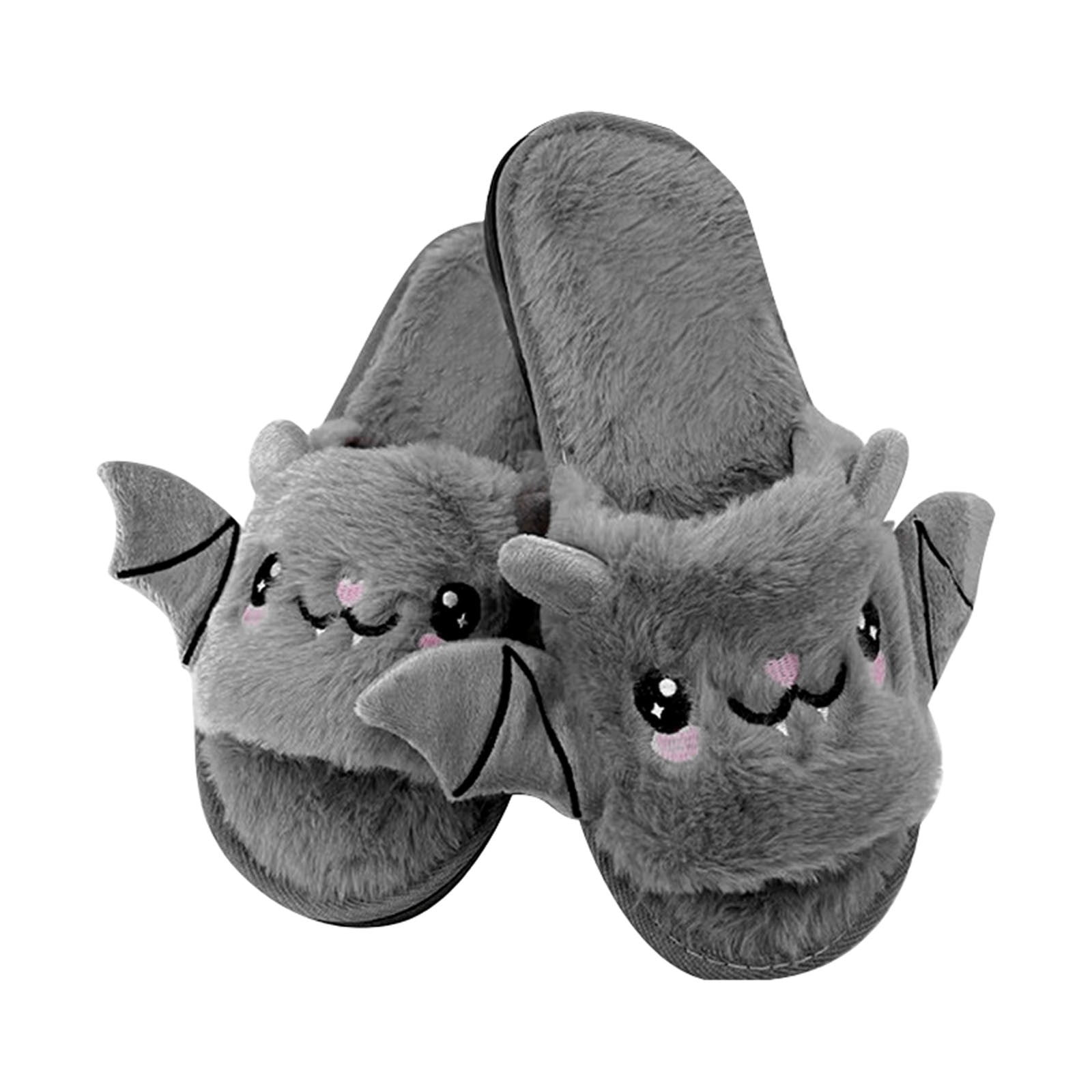Otqutp Toddler House Slippers Kid Boys Girls Slippers Cute Cute Bat ...