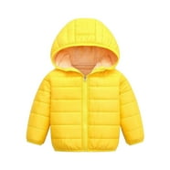 HILEELANG Little Boy Winter Hodded Puffer Color-Block Jackets Coats Light Weight Outerwear ...