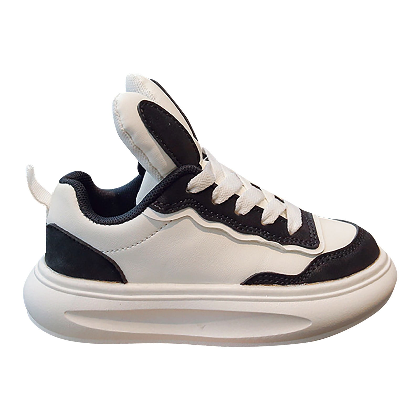 Otqutp Toddler Solid Color Shoes Children's Boys Girls Ripple Printed ...