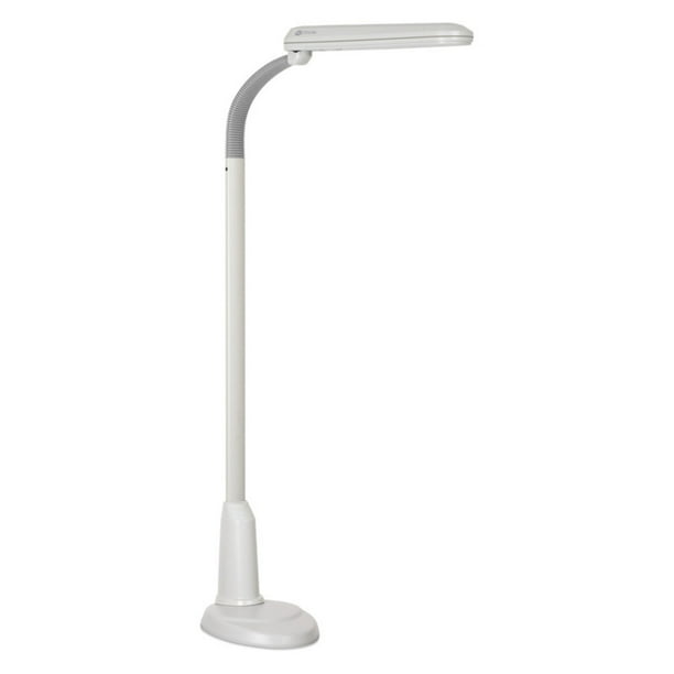 Ott-Lite L24554 Task Plus High-Definition 24-Watt Floor Lamp, Dove Grey ...