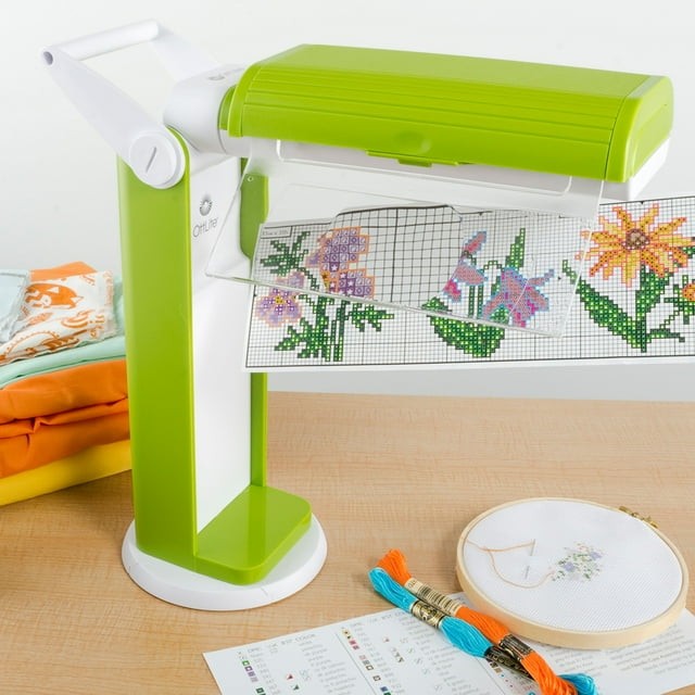 OttLite 13 Watt Magnifying Task Lamp with 2X Magnification and Swivel ...