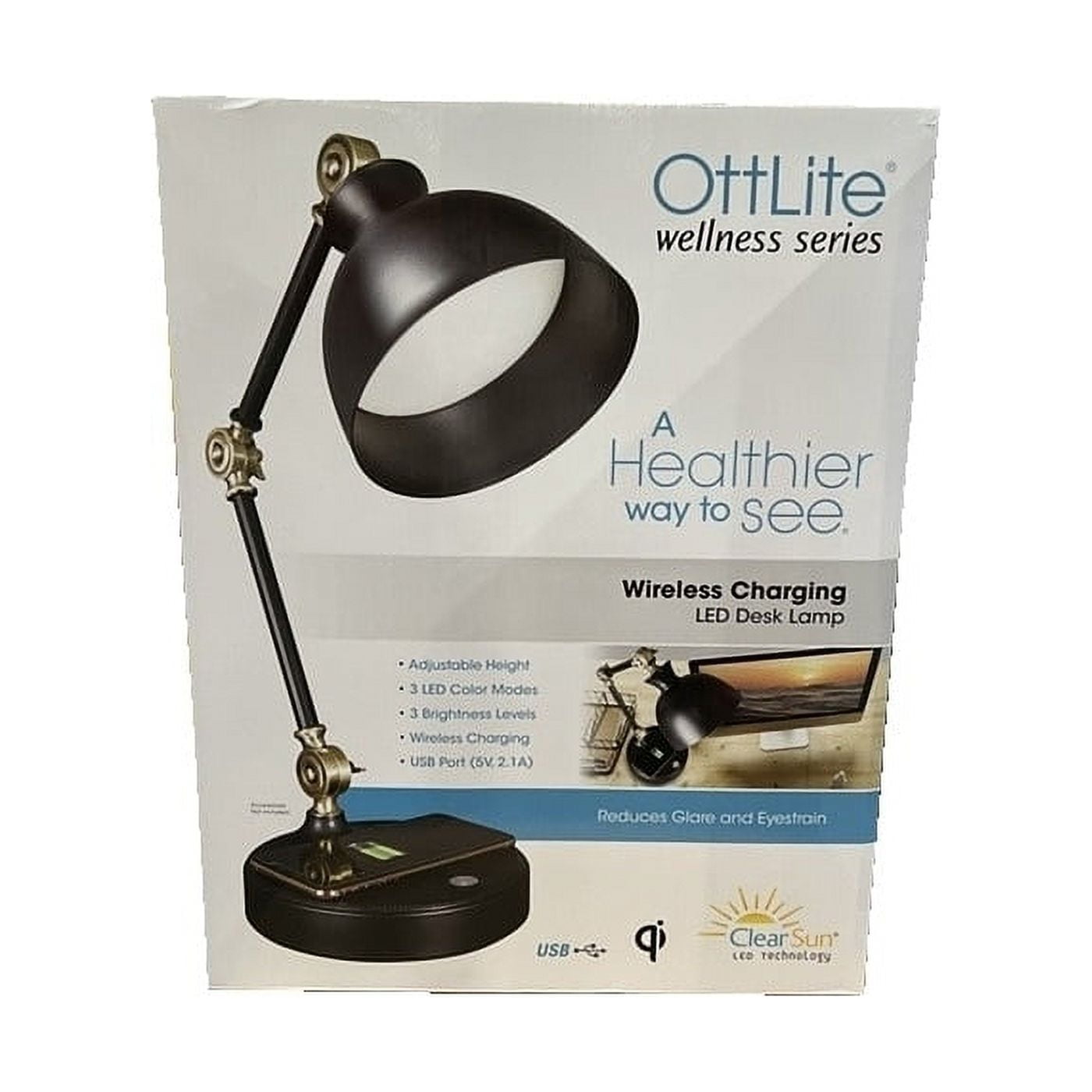 OttLite 18" Modern Adjustable 3-Color LED Table Lamp - Walmart.com