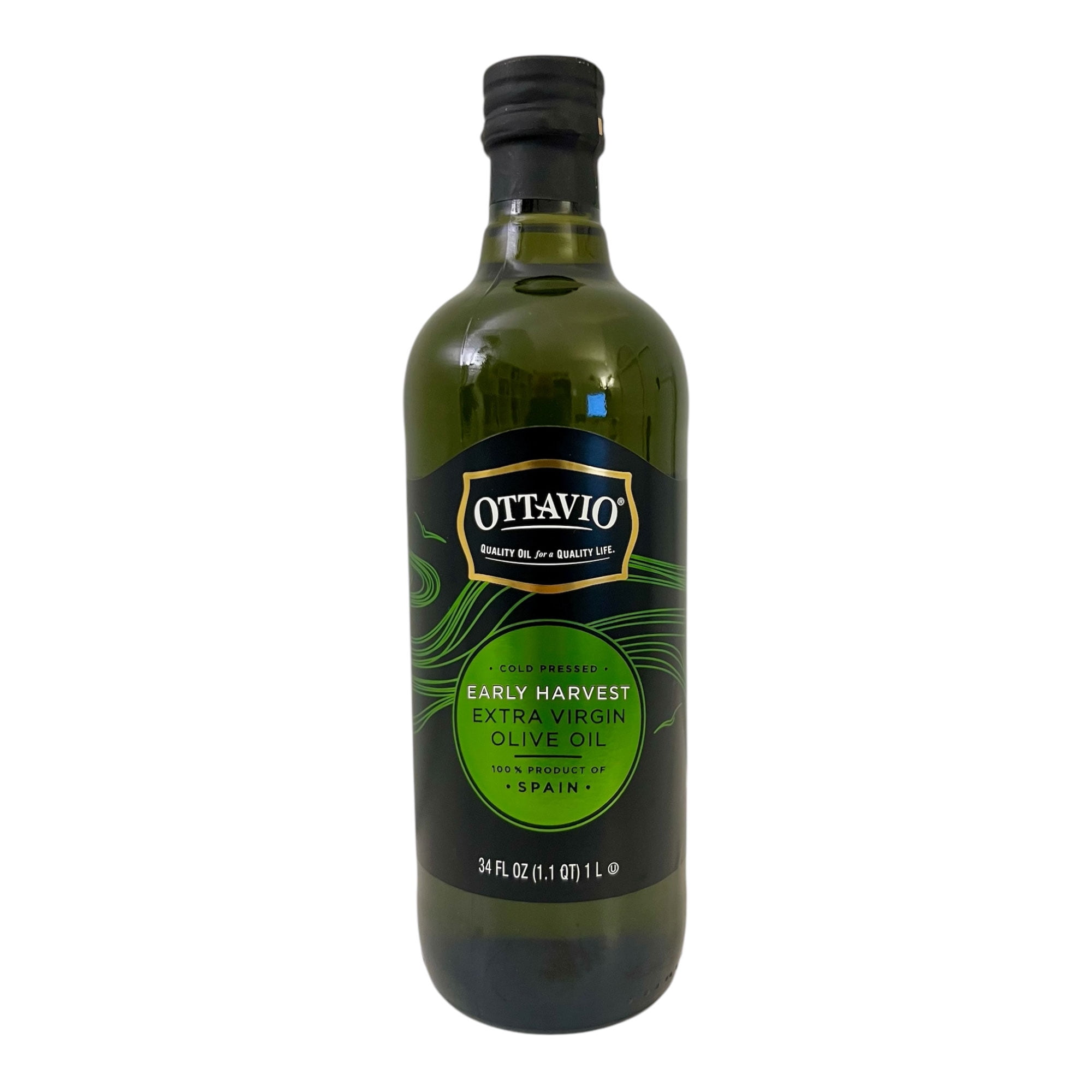 Ottavio Early Harvest Extra Virgin Olive Oil, Cold Pressed, 34 fl oz ...