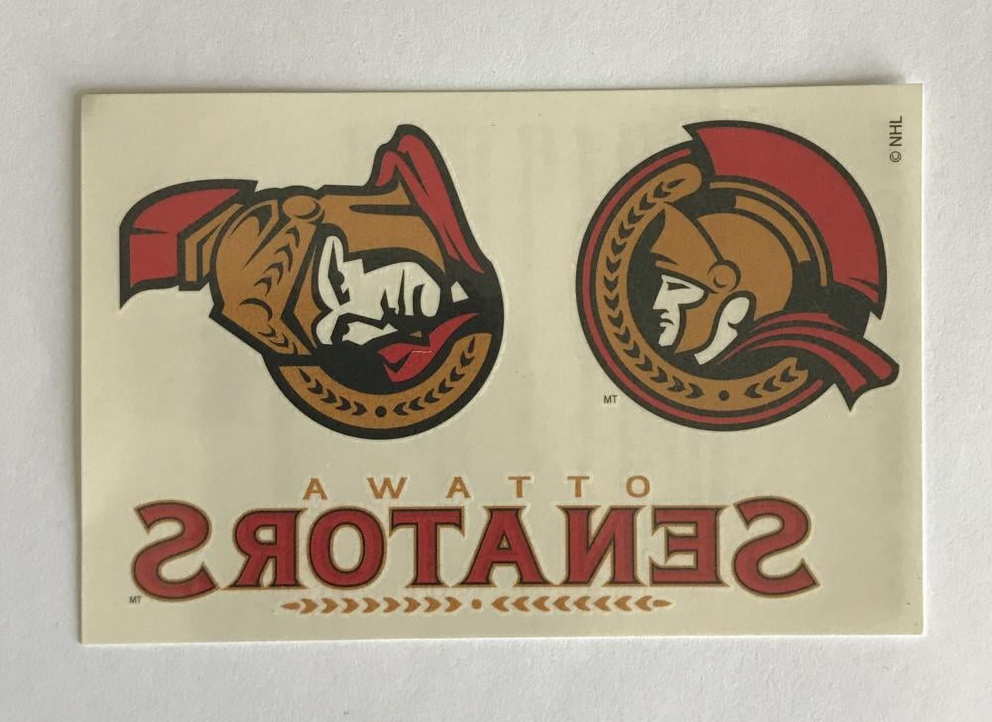Ottawa Senators #2 Banner Coloured Tattoo Sticker 4"x3" Licensed ...
