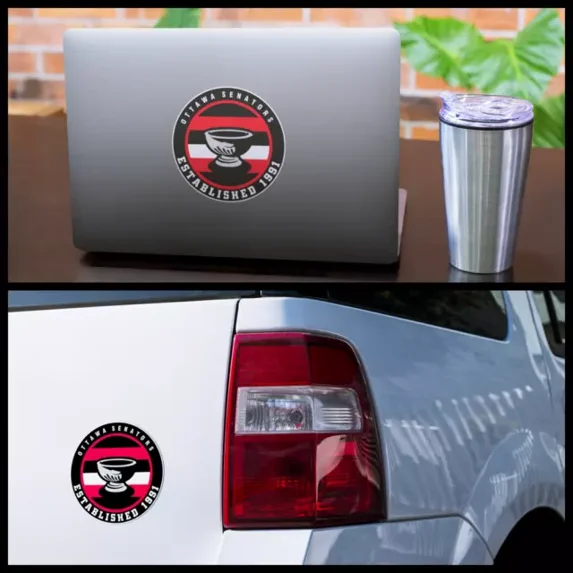 Ottawa Senators Established 1991 Sticker Phone Decal Water Bottle ...