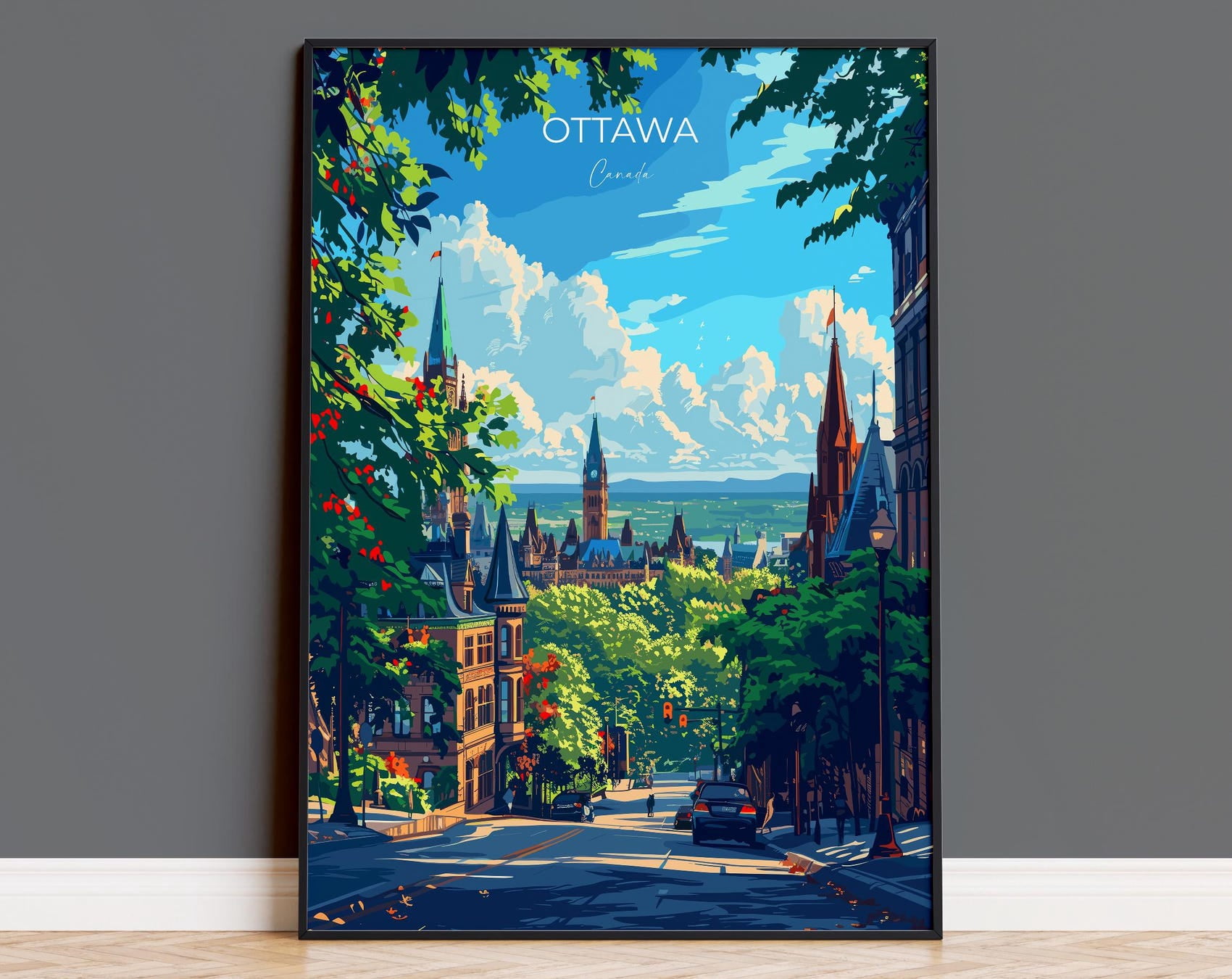 Ottawa Travel Poster, Travel Print of Ottawa , Canada Ontario Gift ...