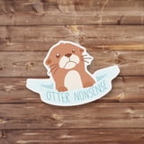 Otter Nonsense Silly Sticker - Walmart.com