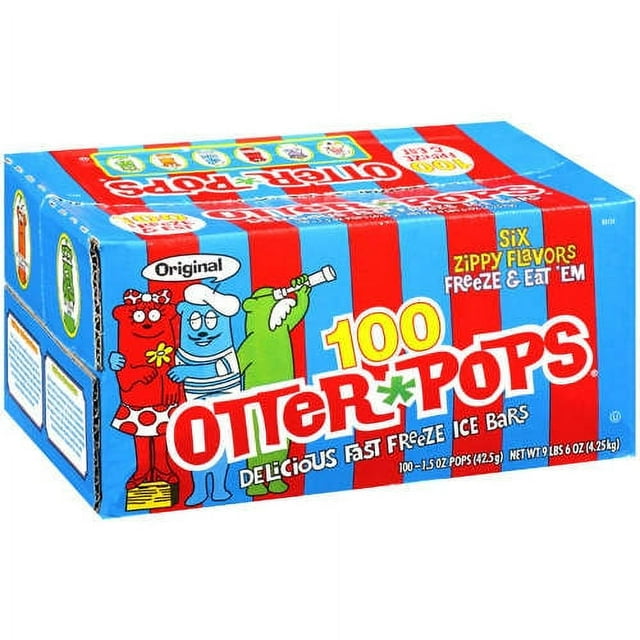 Otter Pops Original Assorted Fruit Ice Pops, 1.5 oz, 100 Ct - Walmart.com
