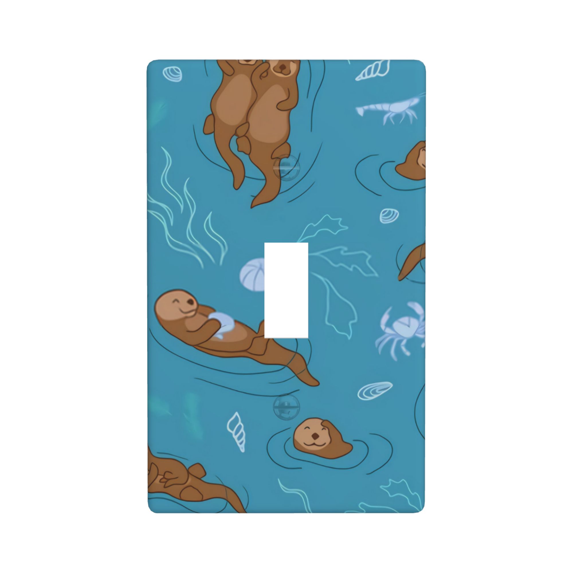 Otter Repeats The Sea Single Toggle Light Switch Plate Decorative Wall ...