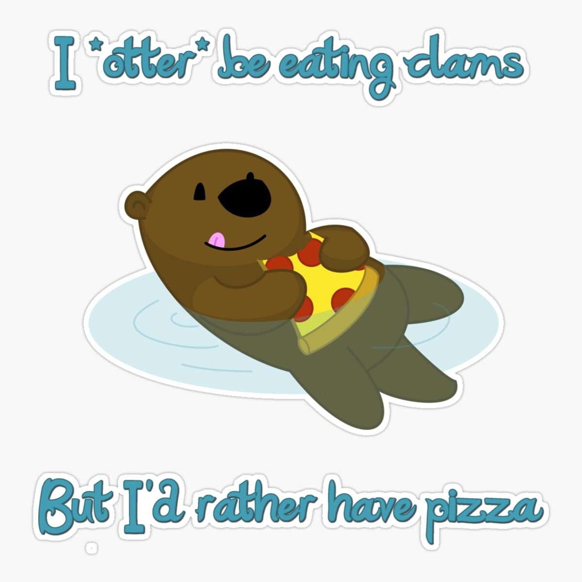Otter Sticker - Walmart.com