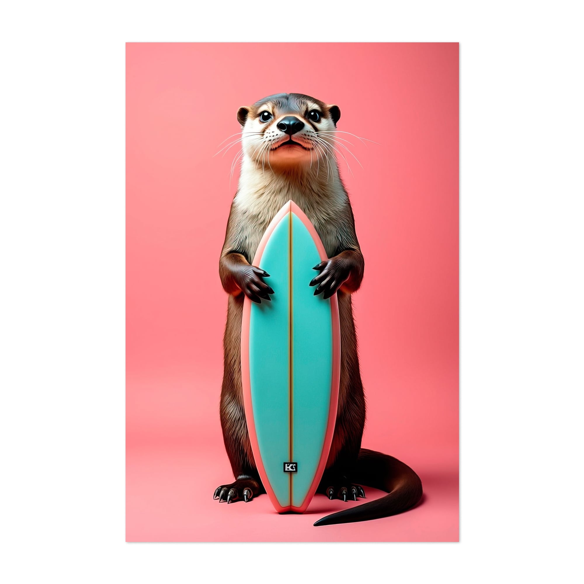 Otter with surfboard - Photography Animal Surfboard Humor Surrealism ...