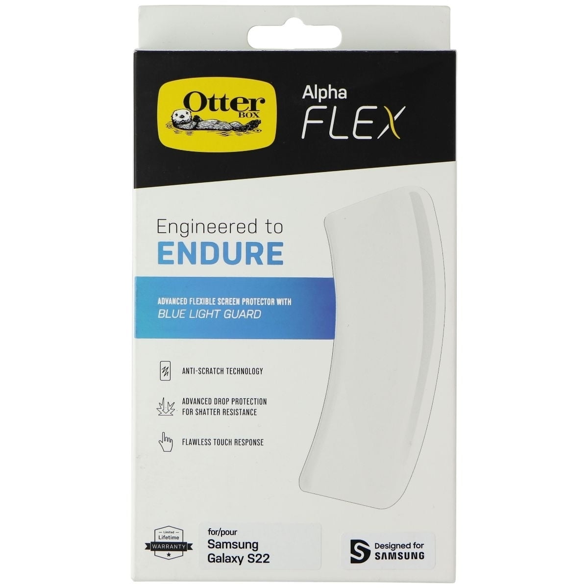 OtterBox Alpha Flex Endure Series Screen Protector for Galaxy S22 ...