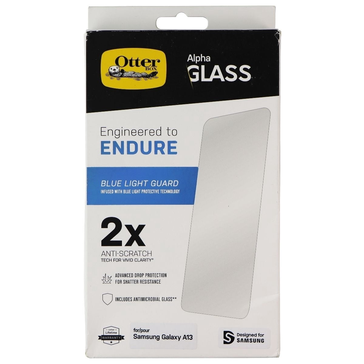 OtterBox Alpha Glass Blue Light Guard Screen Protector for Samsung ...