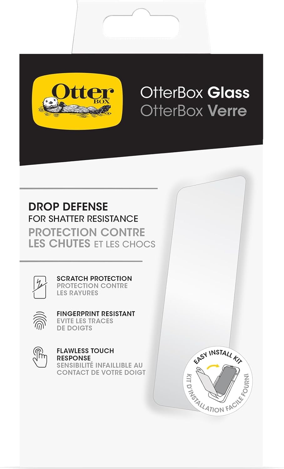 OtterBox iPhone 15 Pro Max Glass Screen Protector, Clear - Walmart.com