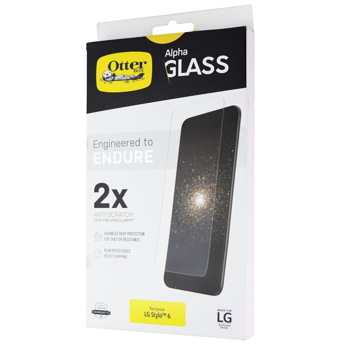 OtterBox Alpha Glass Screen Protector for LG Stylo 6 Smartphone - Clear ...