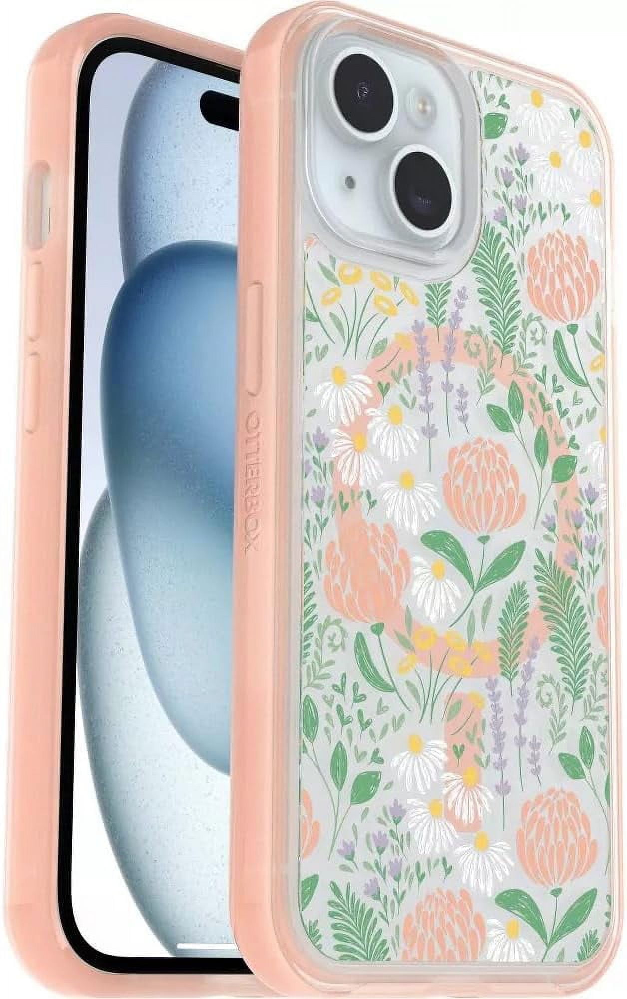 Otterbox Symmetry Series+ Case for iPhone 15, iPhone 14, and iPhone 13, Peachy Bloom - Walmart ...