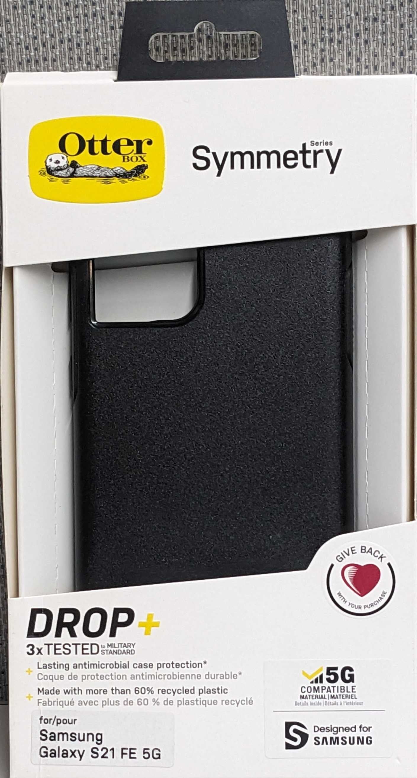 OTB OtterBox Back Cover, Samsung Galaxy S21 FE 5G, Black, Durable ...