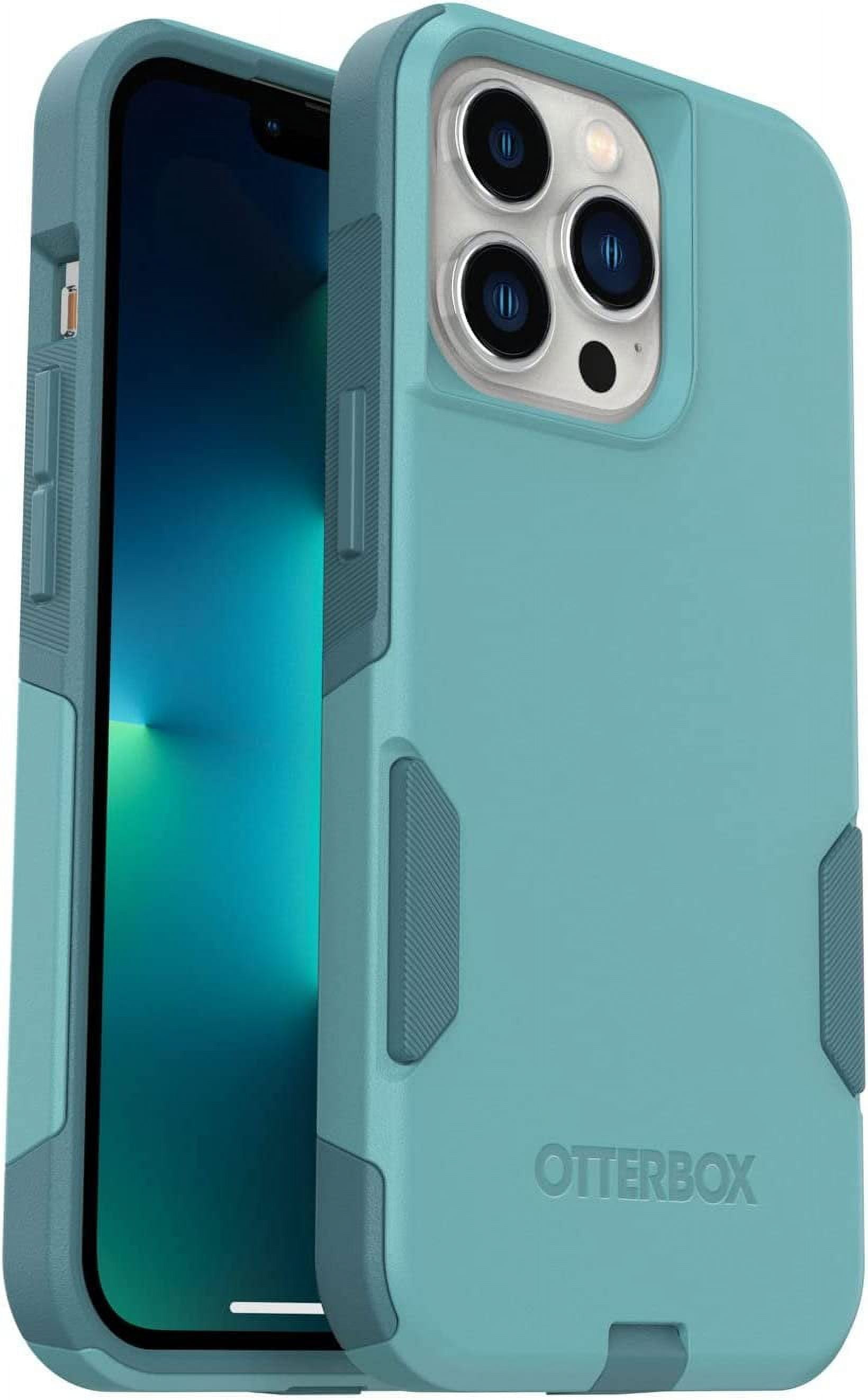 OtterBox COMMUTER SERIES iPhone 13 Pro Case - Riveting Way (Teal), Slim ...