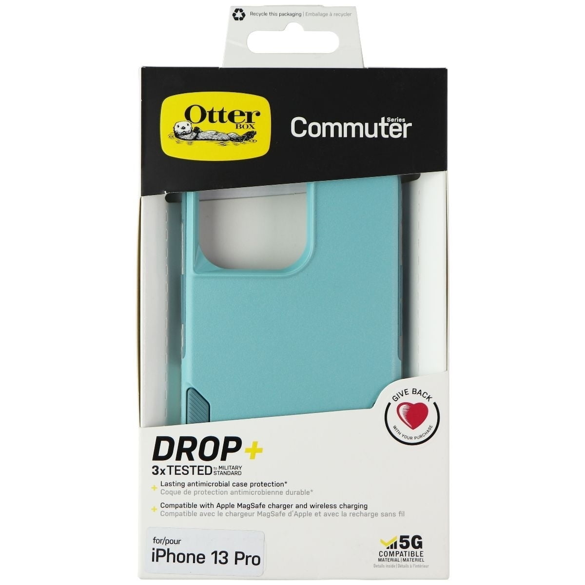 OtterBox Commuter Series Antimicrobial Riveting Way (Teal) iPhone 13 ...