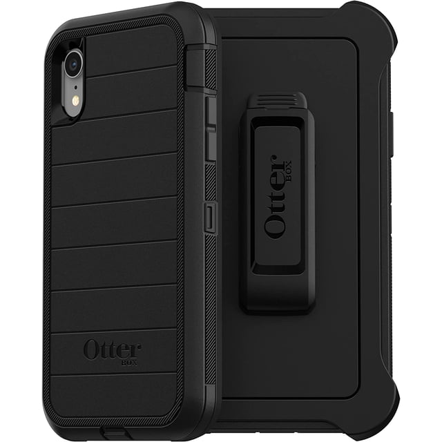OtterBox DEFENDER SERIES Pro Case & Holster for iPhone XR - Black ...