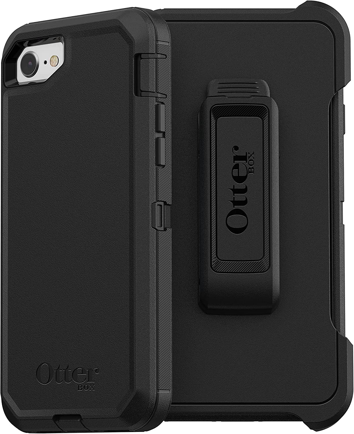Blackweb Rugged Phone Case with Holster For iPhone SE (2020 Blackweb Rugged Phone Case with Holster For iPhone SE (2020
