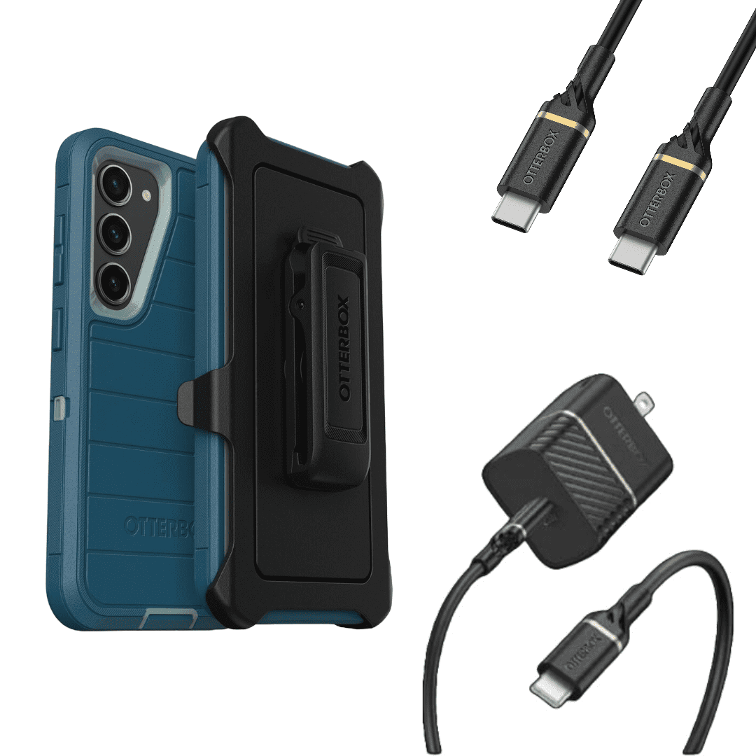 Samsung OtterBox Defender Pro Case & Belt Clip Holster for Galaxy S23 ...