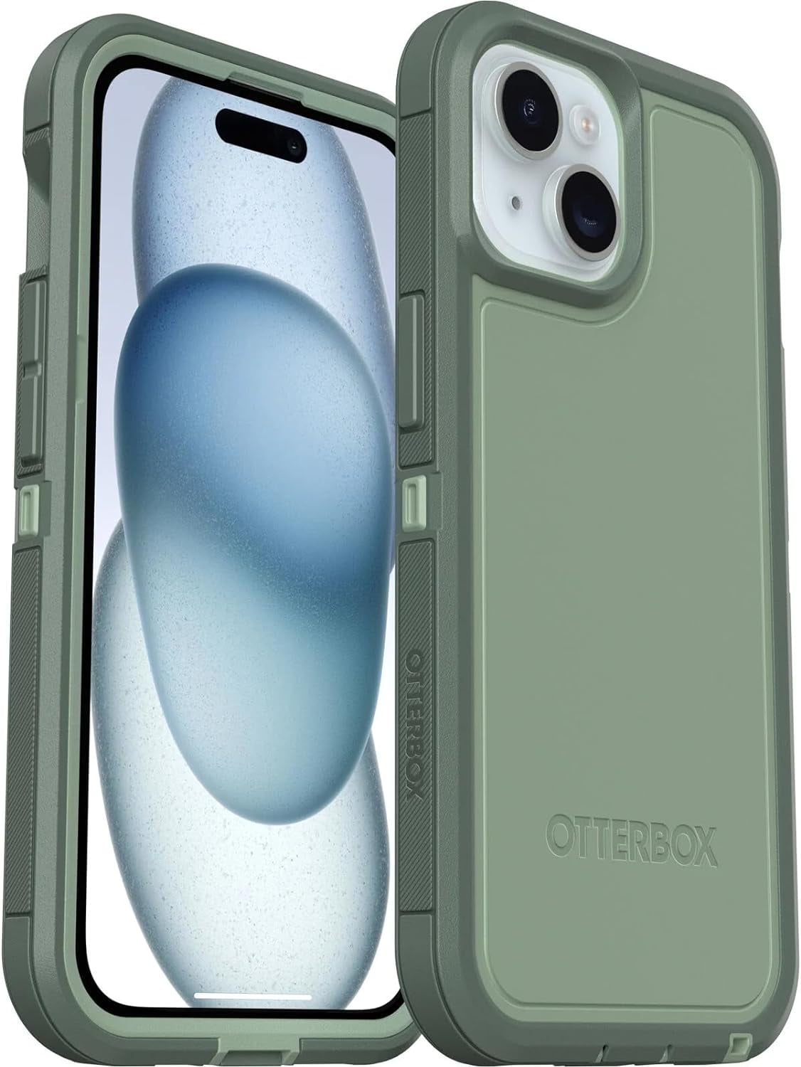 OtterBox Defender Series XT Case with MagSafe for iPhone 15, iPhone 14, and iPhone 13, Emerald ...