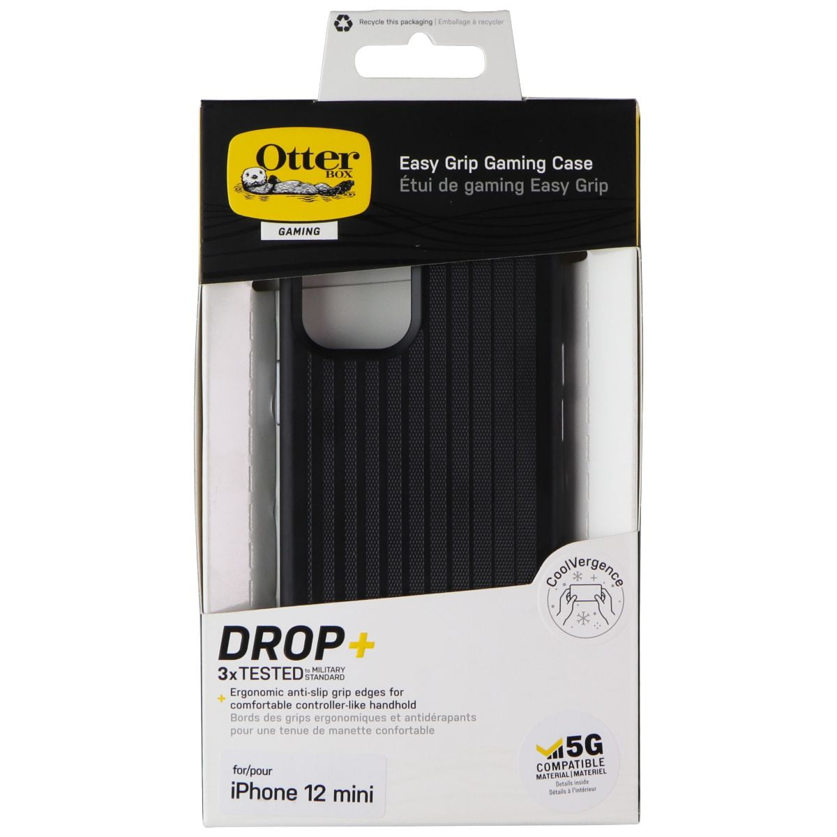 OtterBox Easy Grip Gaming Case for Apple iPhone 12 Mini - Black ...