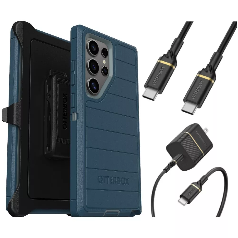 OtterBox Galaxy S24 Ultra (Only) Bundle: Defender Series Pro Case ...