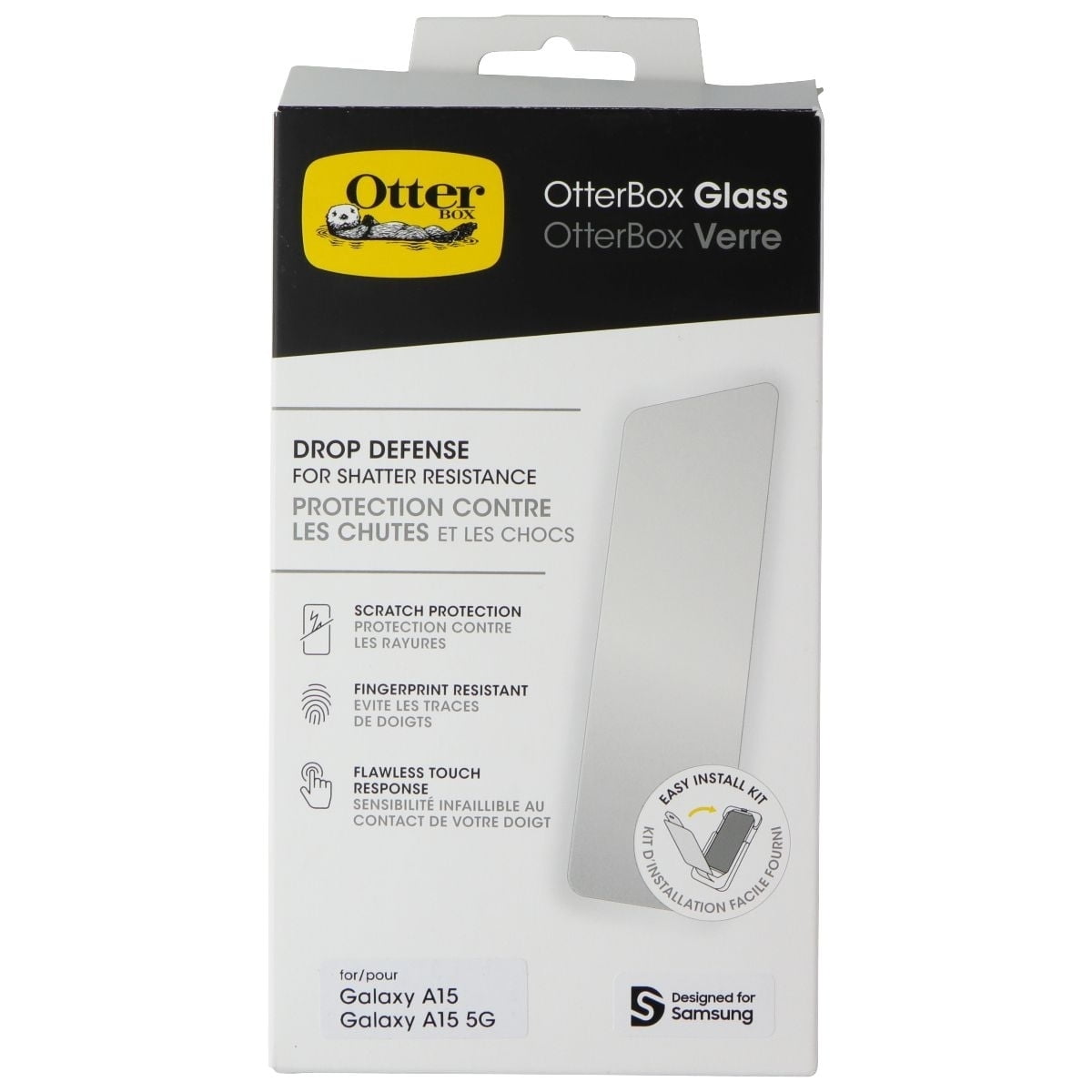 OtterBox Glass Screen Protector for Samsung Galaxy A15 5G - Walmart.com