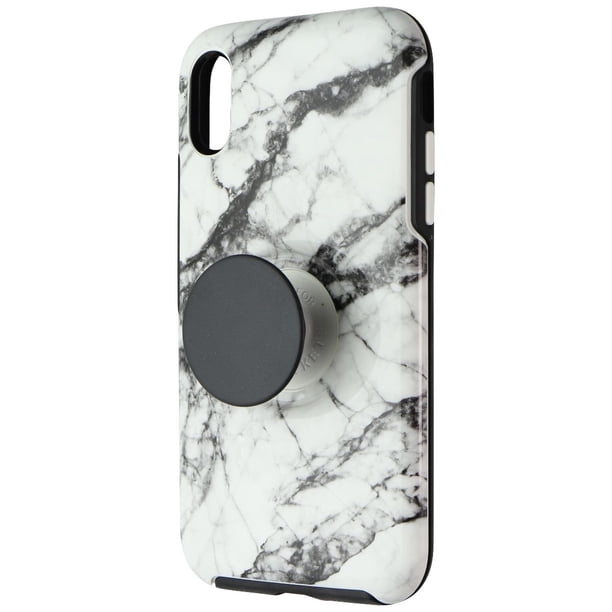 OtterBox + Pop Symmetry Series Case for iPhone XR - White Marble ...