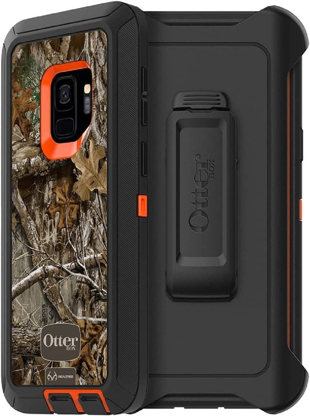 OtterBox Defender Case for Galaxy S9 - Belt Clip Included - Rt Blaze Edge Orange/Black - Walmart.com