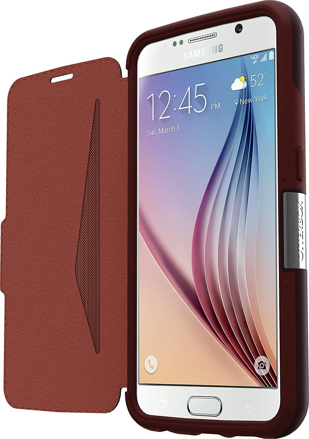 OtterBox Strada Galaxy S6 - Flip cover for cell phone - genuine leather ...