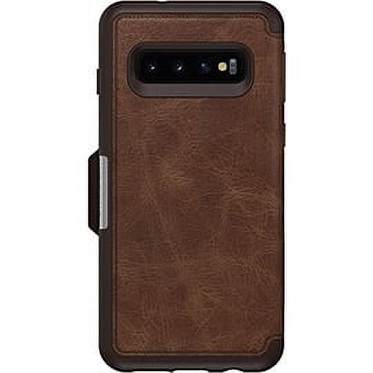 OtterBox Strada Series Case for Galaxy S10, Espresso Brown - Walmart ...