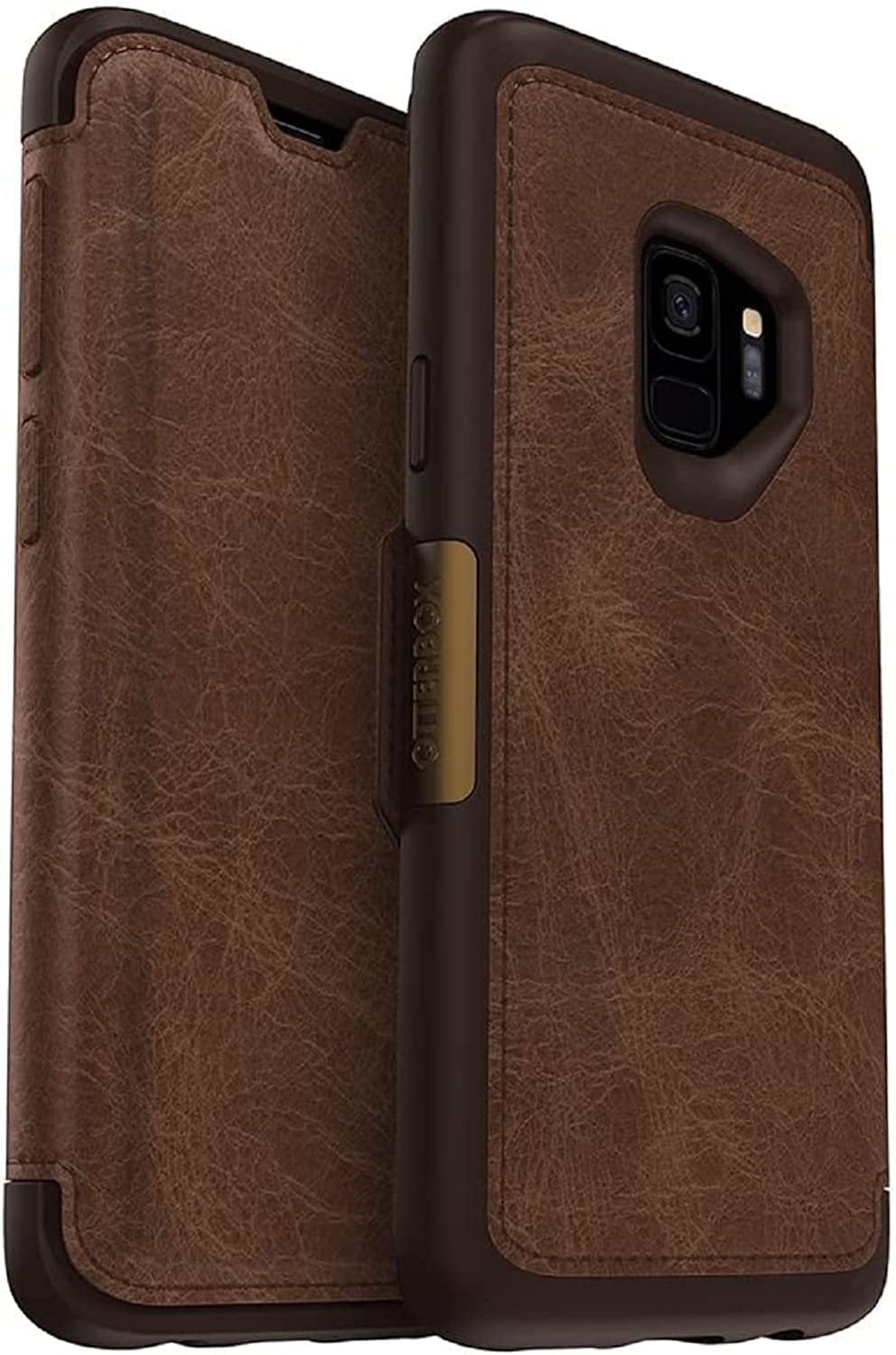 OtterBox Strada Series Case for Samsung Galaxy S9 Only - Non-Retail Packaging - Espresso Dark ...