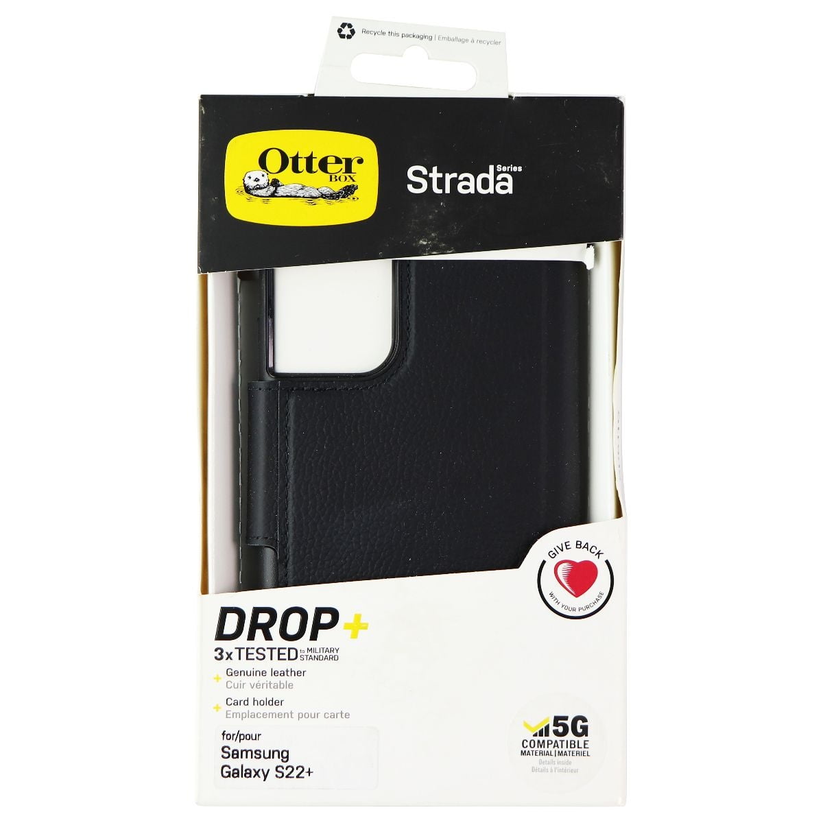 OtterBox Strada Series Folio Case for Samsung Galaxy (S22+) - Black ...