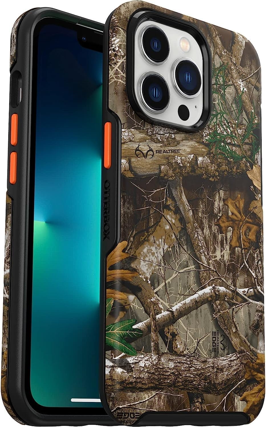 OtterBox Symmetry Case with MagSafe, iPhone 13 Pro, Realtree Blaze Edge ...