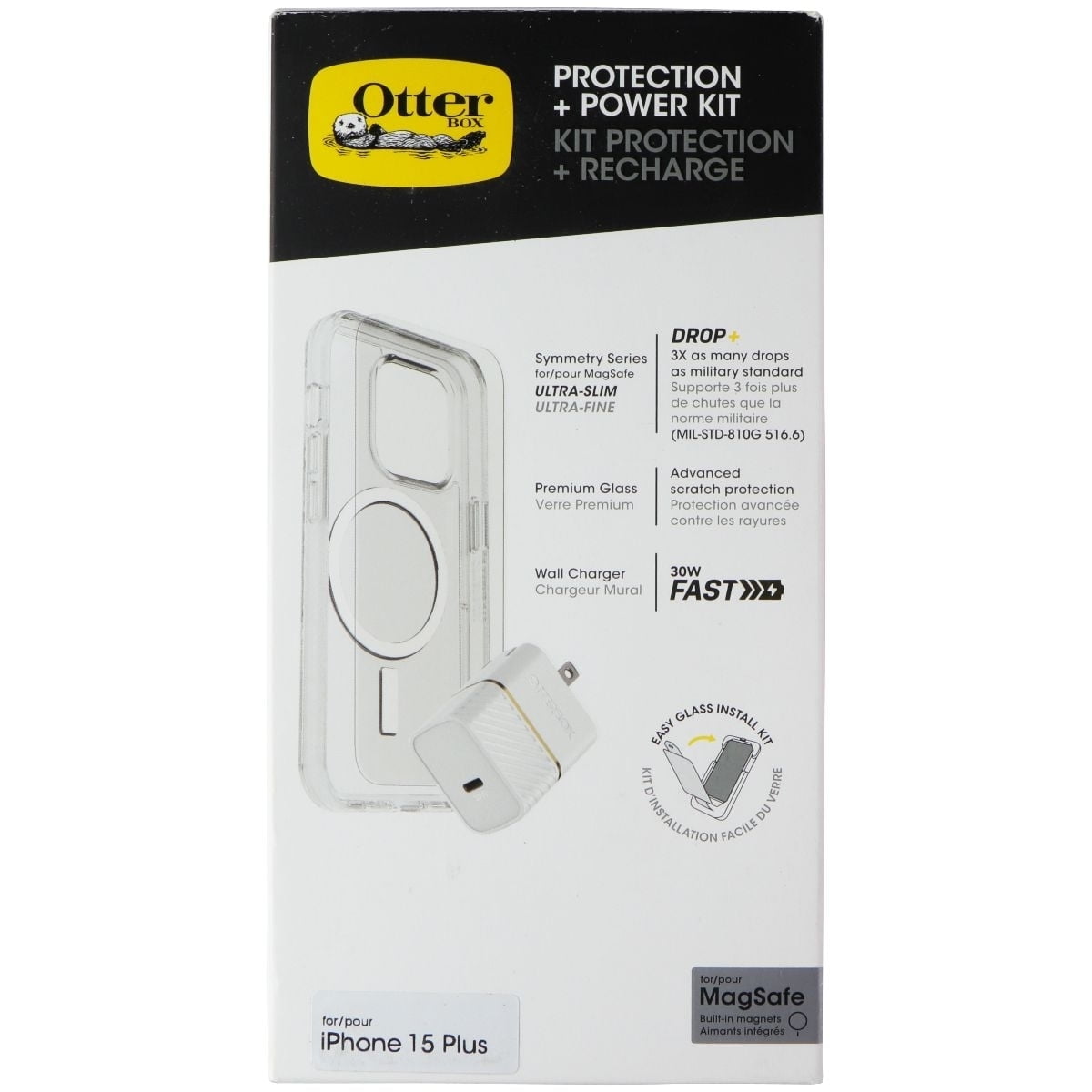 OtterBox Symmetry + Power Kit for MagSafe for iPhone 15 Plus - Walmart ...