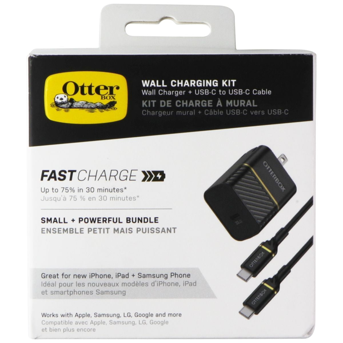 OtterBox Wall Charging Kit with 30W USB-C Adapter and 3.3-Ft USB-C ...